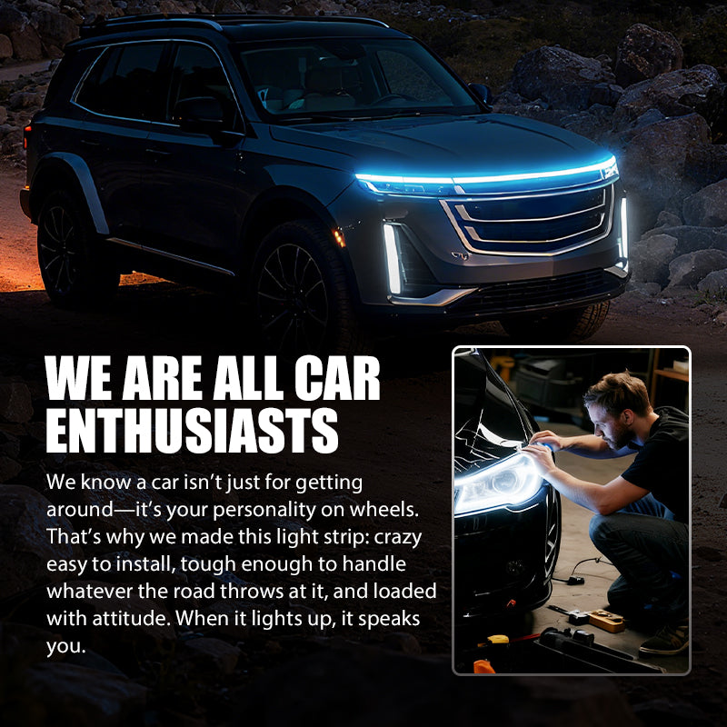 🔥【Dynamic Scan HoodBeam Kit】- 50% OFF! Light up your hood with hypnoti ...