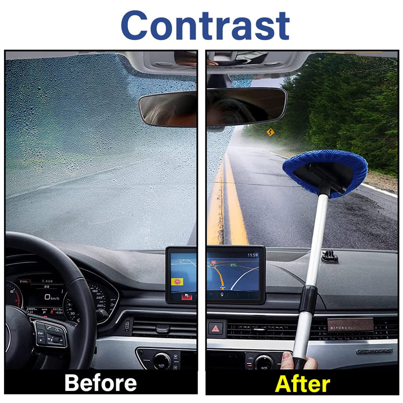 Car Windshield Cleaner Tool Kit – Extendable & 180° Rotatable – kariney