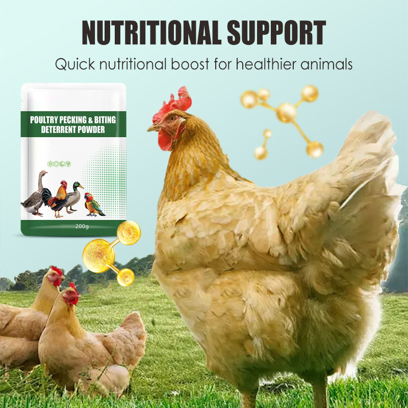🔥200g Poultry Anti-Pecking Powder – Stop Feather Pulling & Cannibalism ...